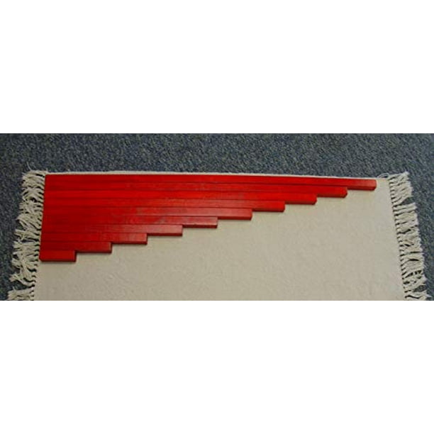 Cheers Education Montessori Sensorial Material: Red Rod - Walmart.ca