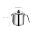 WEUVEB Round Cooking Oil Storage Can 1 Set 13 5X12 5X16Cm In Stainless ...