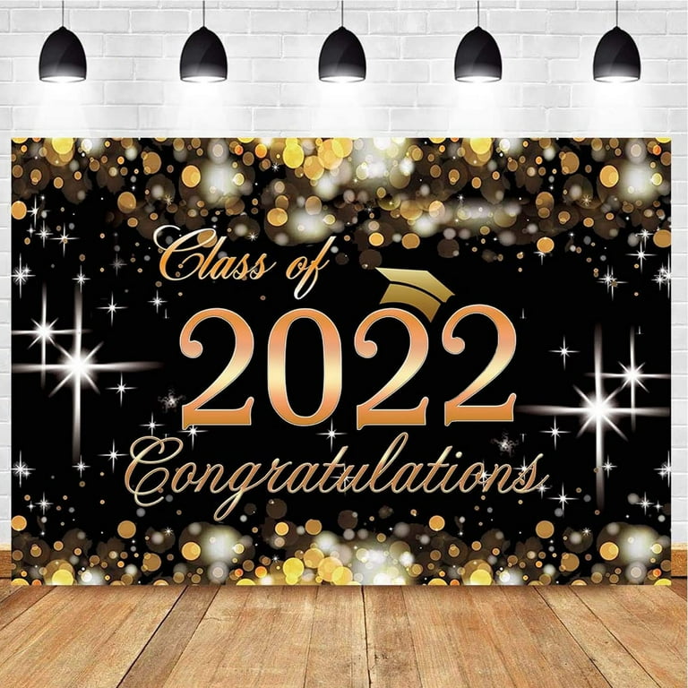 Black Graduation Background 2022