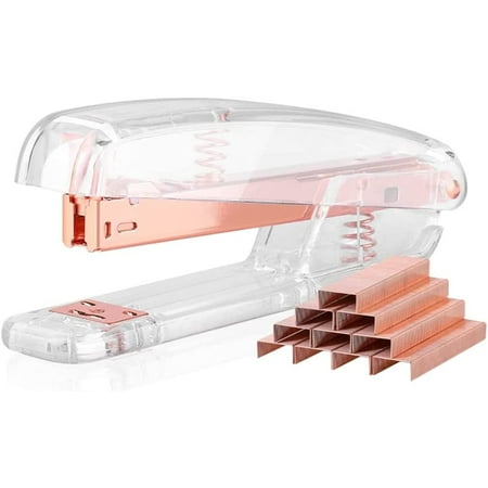 staplers Office Small Office Stapler Transparent Spring Powered Desktop ...