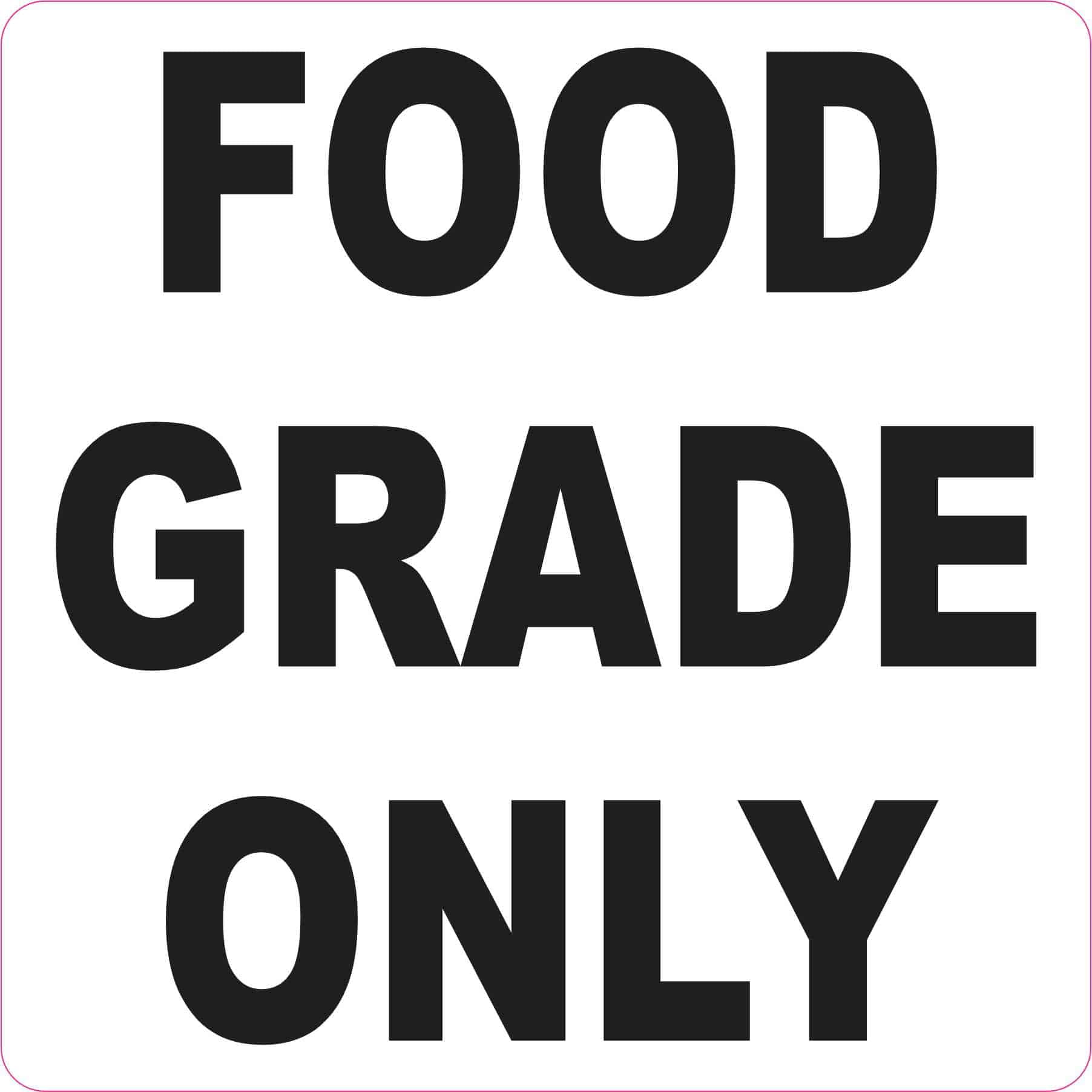 StickerTalk Food Grade Only Vinyl Sticker, 6 inches x 6 inches ...