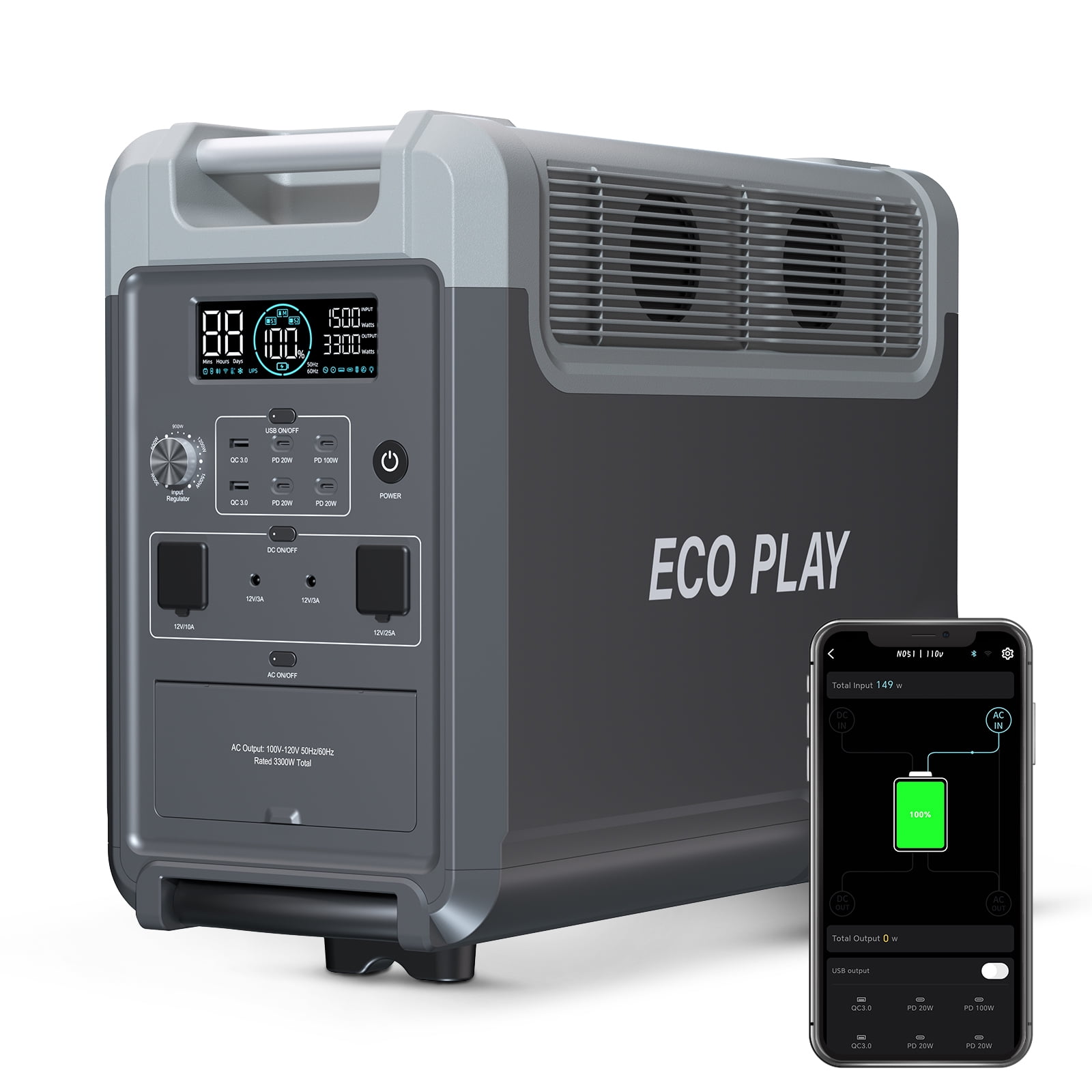 Click here for Eco Play 3600w 3840wh Portable Power Station Your... prices