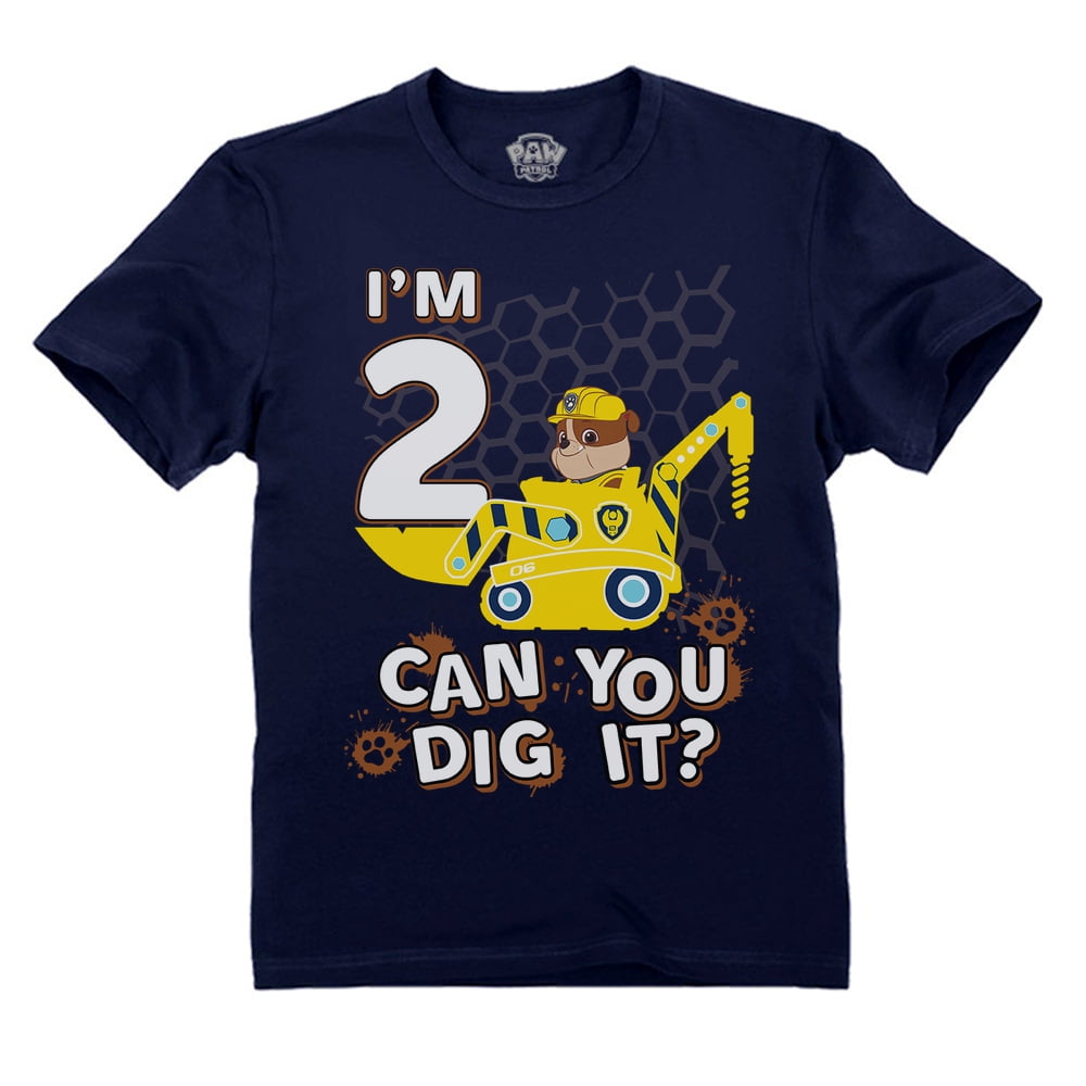 Tstars Boys Unisex 2nd Birthday Gift Tshirt Birthday Gift For 2 Year Old Paw Patrol Rubble 2nd tstars-boys-unisex-2nd-birthday-gift-tshirt-birthday-gift-for-2-year-old-paw-patrol-rubble-2nd