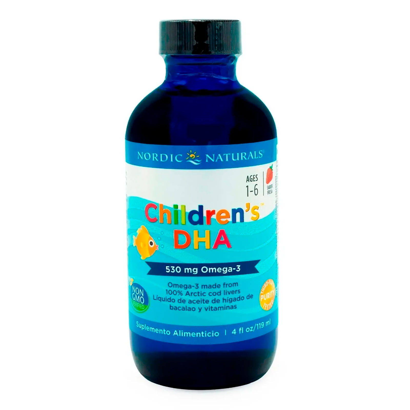 Children s Dha Omega 3 Para Niños Nordic Nat Fresa 119 Ml Nordic ...