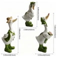 COM1950s Resin Garden Statues, Whimsical Yard Ornaments Family Set ...