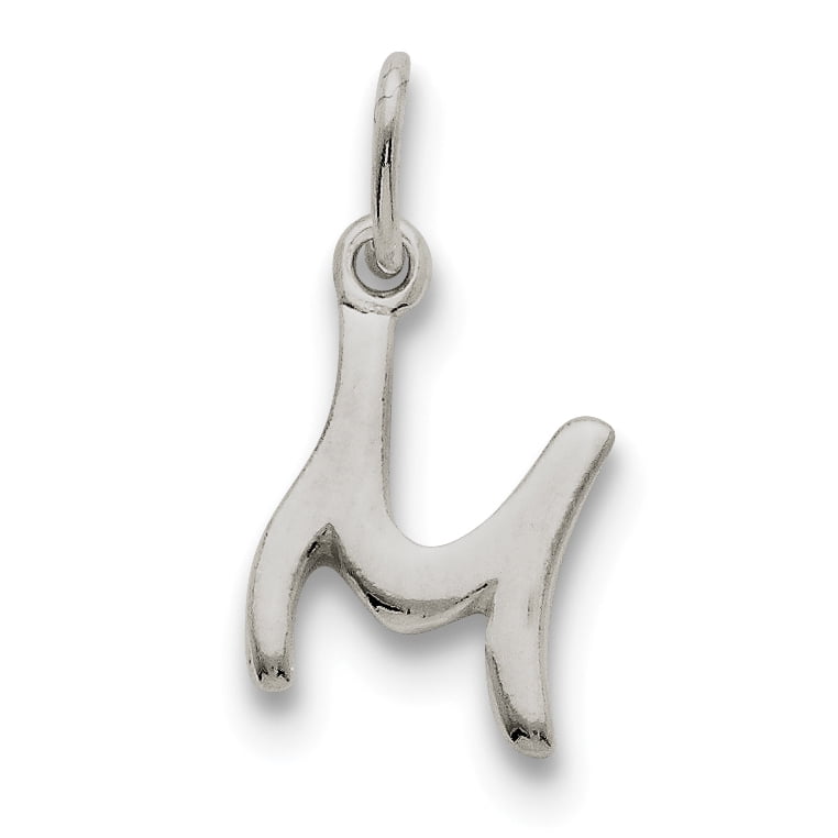 Sterling Silver Initial M Pendant - Walmart.com