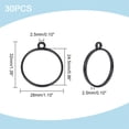 30Pcs Alloy Open Back Bezel Pendants for DIY UV Resin Epoxy Resin ...