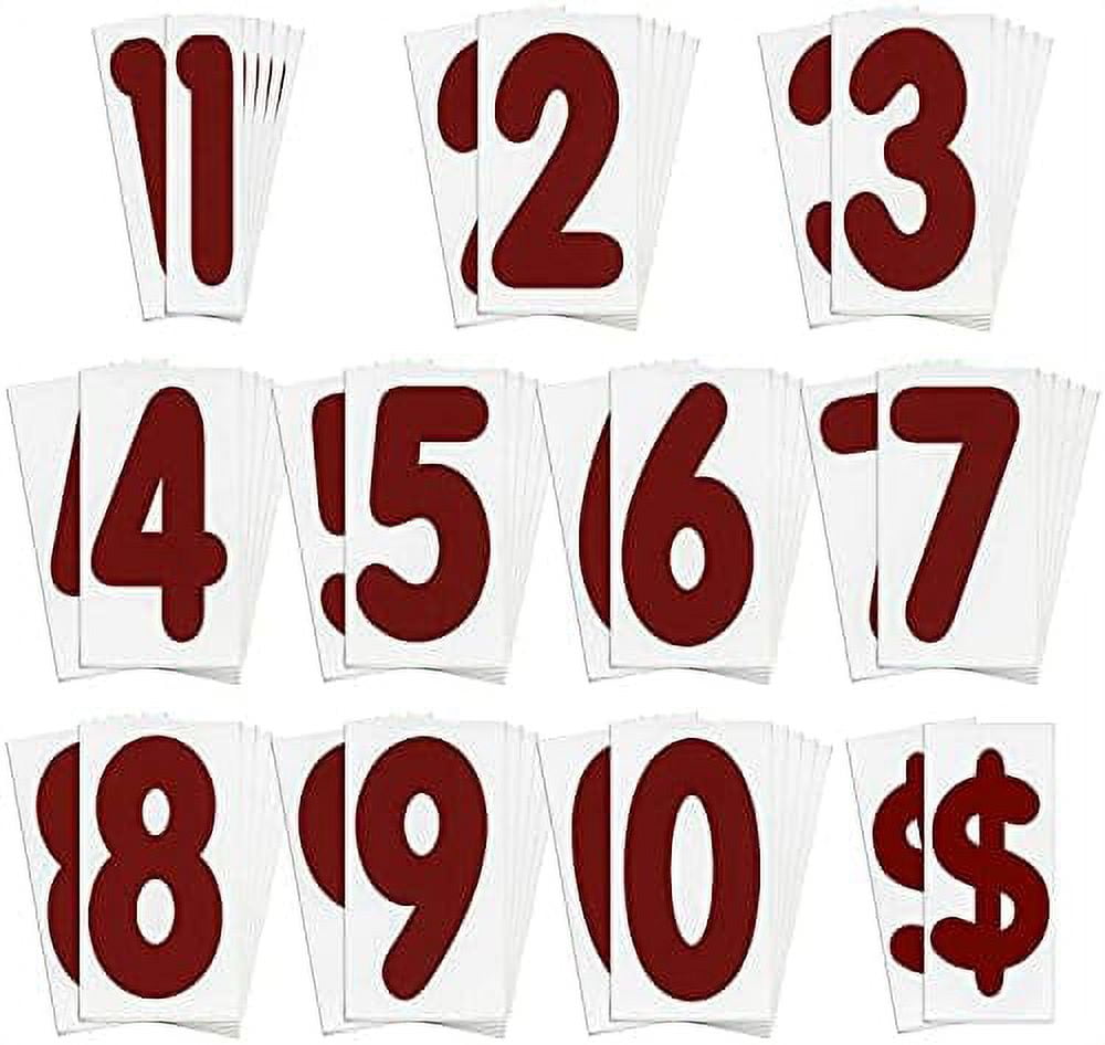 replacement numbers for white message board sidewalk signs with 5 inch ...