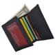 Trifold Mens Leather Wallet W/2 Outside ID Windows 3655 - Walmart.com