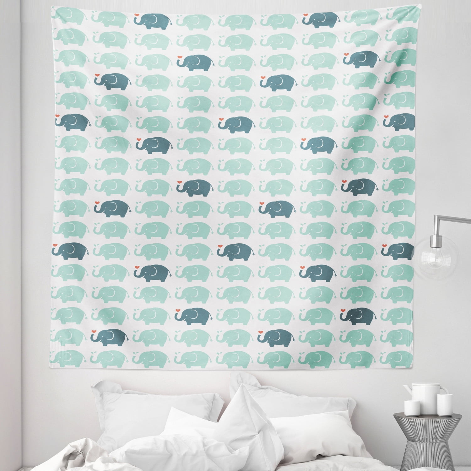 Safari Tapestry, Cartoon Pattern Water Drops Doodle Cheerful Fun Jolly ...