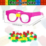 12 Pcs DIY Building Bricks Glasses Building Blocks Games for Kids ...