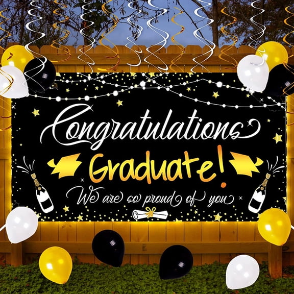 Blue Glitter Congrats Engineer Banner, Class of 2025/So Proud of You ...