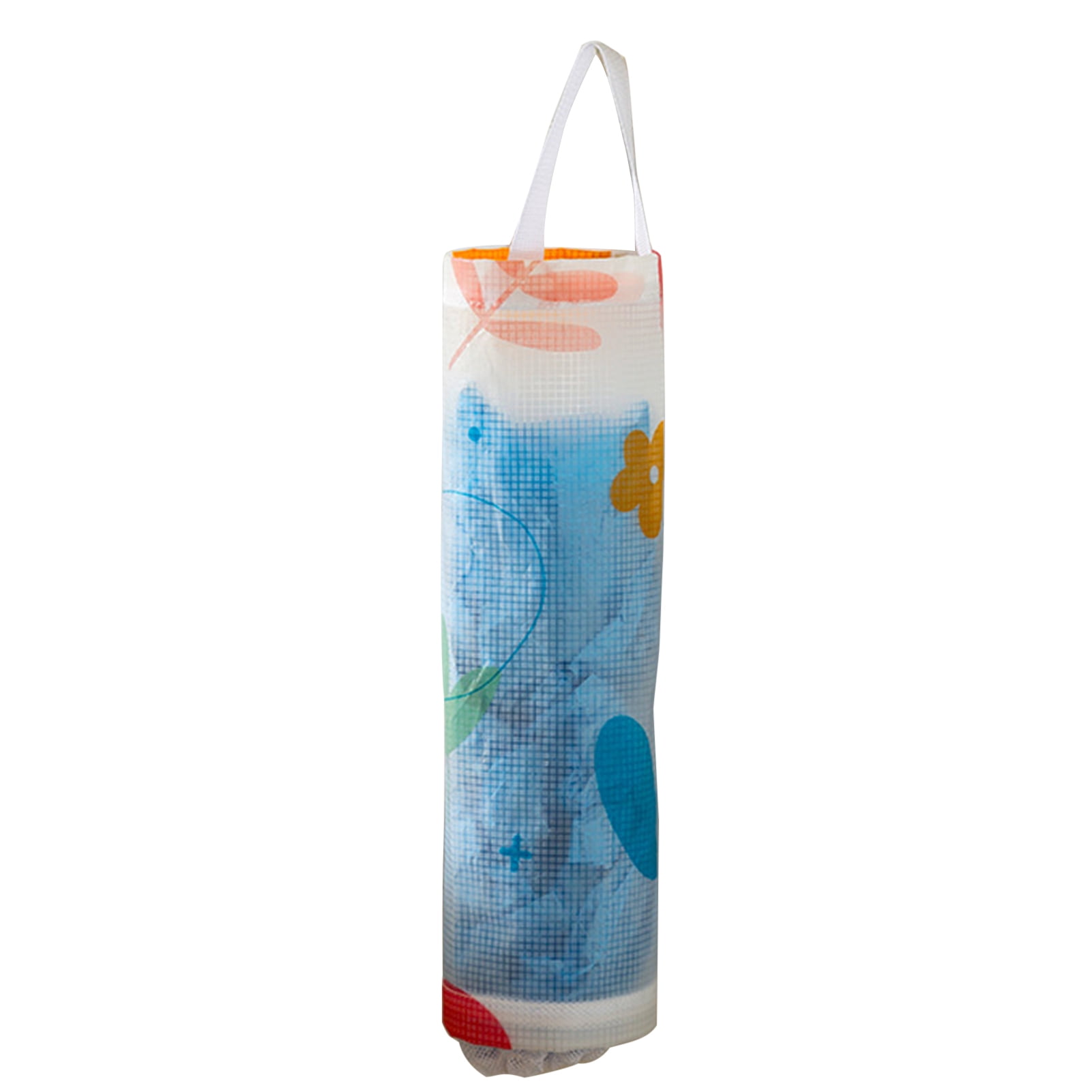 Rubbish Bags Dispenser for Kitchen, Hanging Mesh Folding Garbage Bags ...