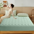 Queen Size Waterproof Mattress Protector Cover Fitted Sheet Polyester ...