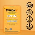 Vitron-C Iron Supplement with Vitamin C, 60 Count, Supports Immunity ...