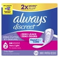 Always Discreet Incontinence Panty Liners, 2, Very Light, Lightly ...