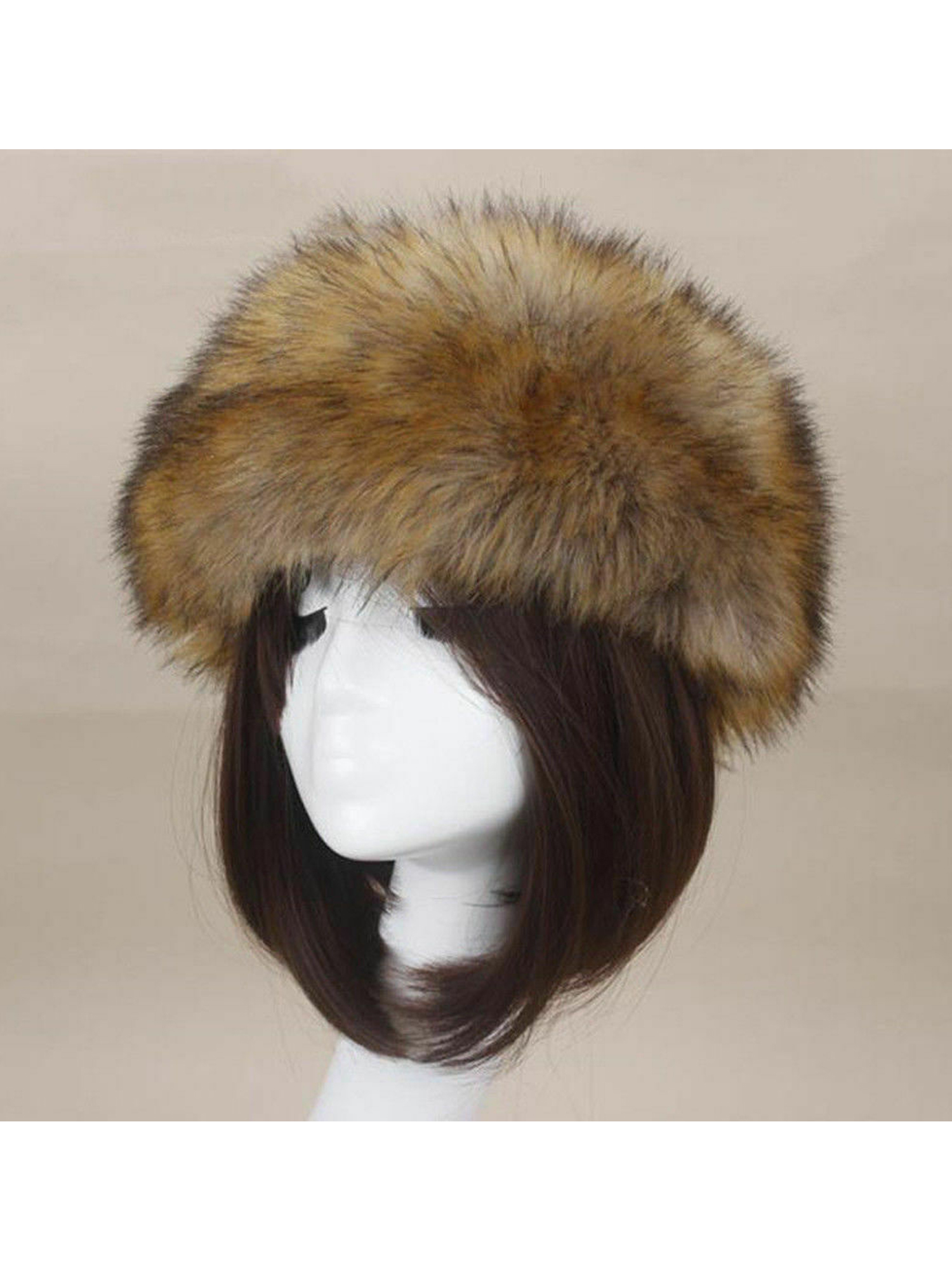 Meihuida - New Thick Fluffy Russian Cap Faux Fur Headband Hat Winter ...