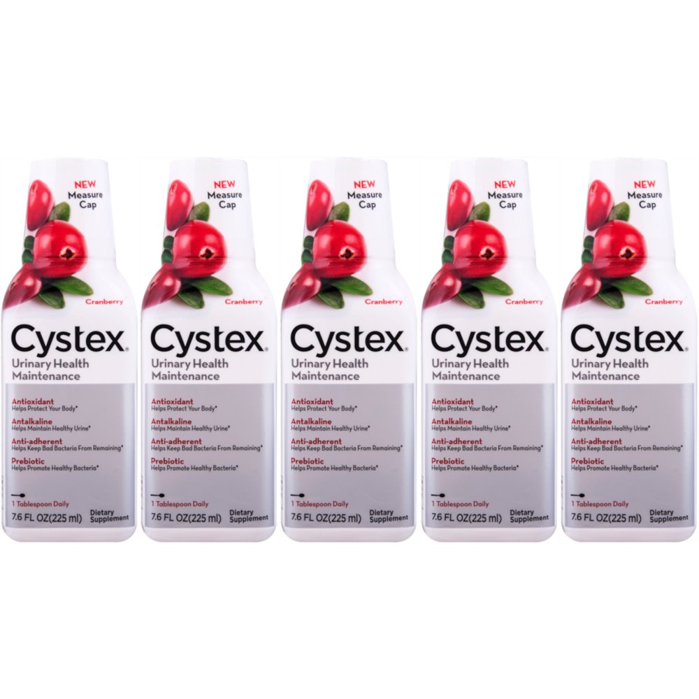 5 Pack - Cystex Urinary Health Cranberry Flavor 7.6oz Each - Walmart ...