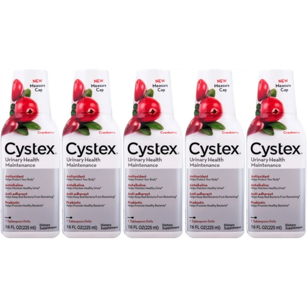 5 Pack - Cystex Urinary Health Cranberry Flavor 7.6oz Each - Walmart ...