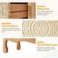 CozyHome Vintage 3 Drawer Dresser with Pattern Carved Drawers, Accent ...