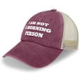 I’m Not A Morning Person Wine Red Hat Adjustable Funny Fashion Unisex ...