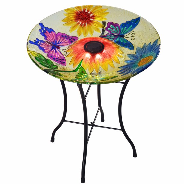 Solar Heated Bird Bath