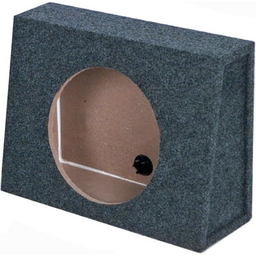 8" Shallow Ported Vented Subwoofer Box Enclosure Single Sub Grey ...