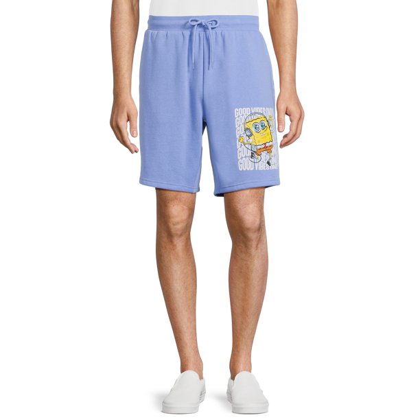 SpongeBob SquarePants Men’s Graphic 9” Jogger Shorts, Sizes S-3XL ...