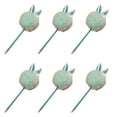 6 PCS Plush Ball Ballpoint Pen Cartoon Ballpoint Pen for Game Reward ...