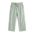 Afdoent Girls Pants Summer Casual Pants With Waist Striped Design Side ...