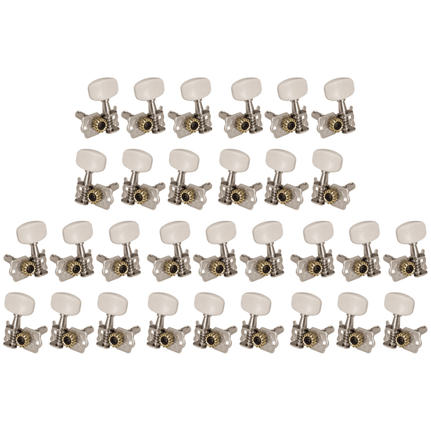 Peggybuy 6pcs Acoustic Guitar 3L 3R Open String Button Tuning Key Tuner ...