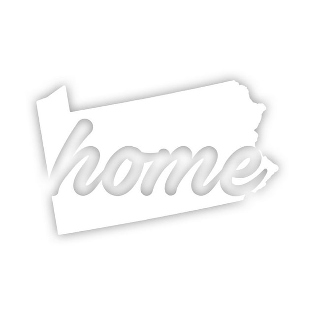 Pennsylvania Home Sticker Decal Die Cut - Self Adhesive Vinyl - Weatherproof - Made in USA ...