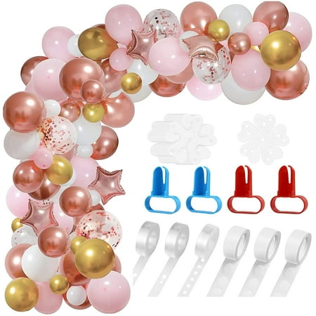 Balloon Decorating Strip Kit 20 Ballon Flower Clips 49 FT Balloon Tape ...