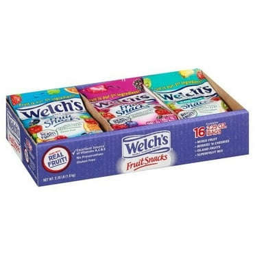 Welch's Mixed Fruit Gummy Snacks, Family Value Pack, Variety Flavor ...