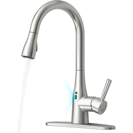 Touchless Kitchen Faucet with Pull Down SprayerMotion Sensor Kitchen ...