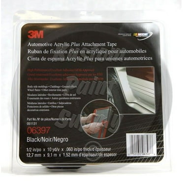 Free Shipping! 3m 06383 Automotive Acrylic Plus Attachment Tape, Black ...