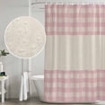 54x78 Inch Shower Curtain Decorative Retro Pink Bathtub Bath Curtains ...