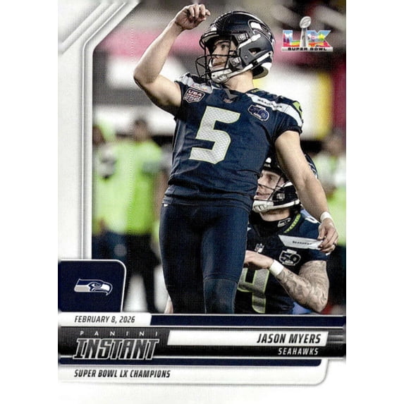 2026 Panini Super Bowl LX Champions Seattle Seahawks #27 Jason Myers ...