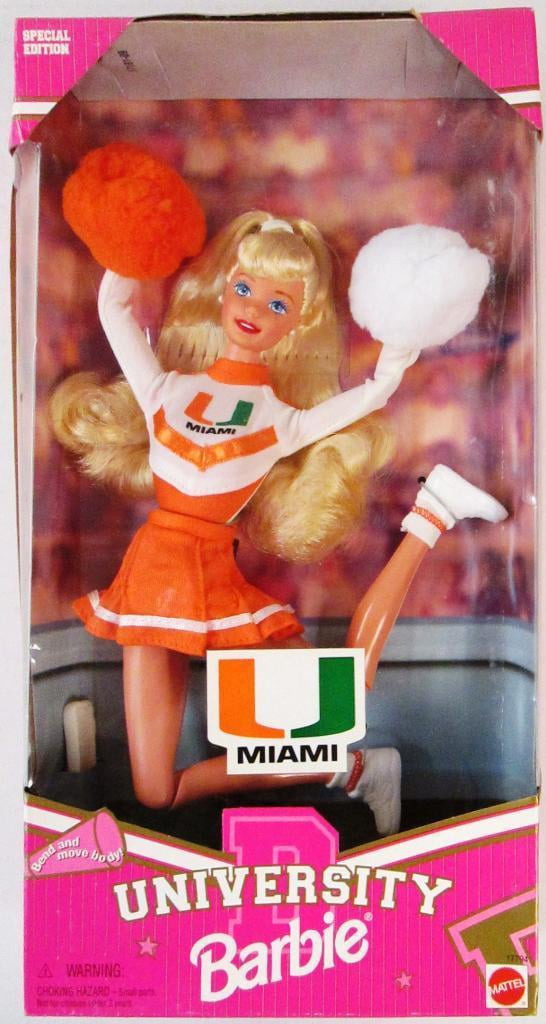 Barbie Doll-Mattel-University of Miami Cheerleader - Walmart.com