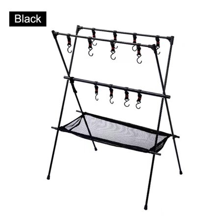 Mymisisa Camping Hanging Rack Aluminum Alloy Pot Pan Clothes Storage ...