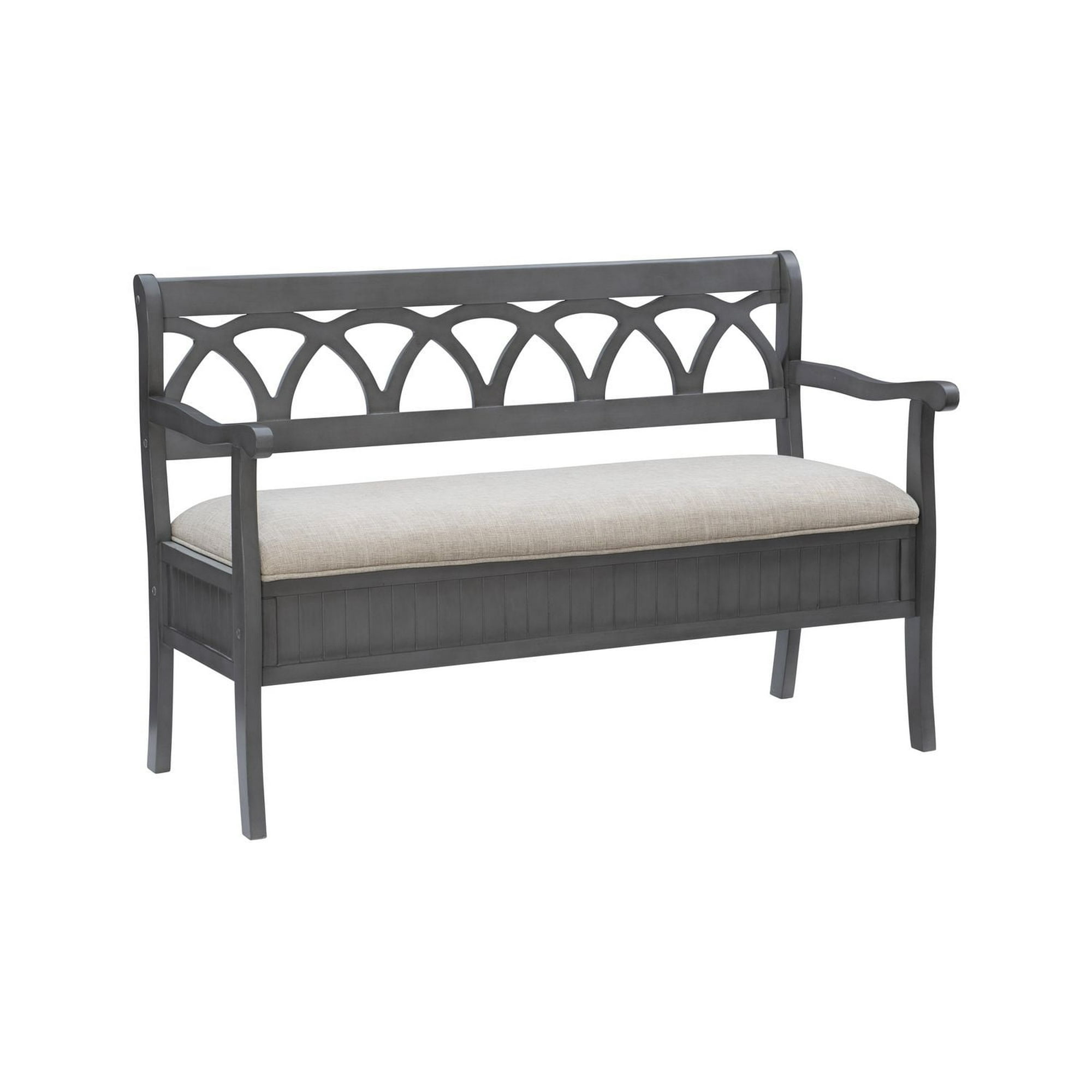 Click here for Linon Harland Storage Bench  Grey prices