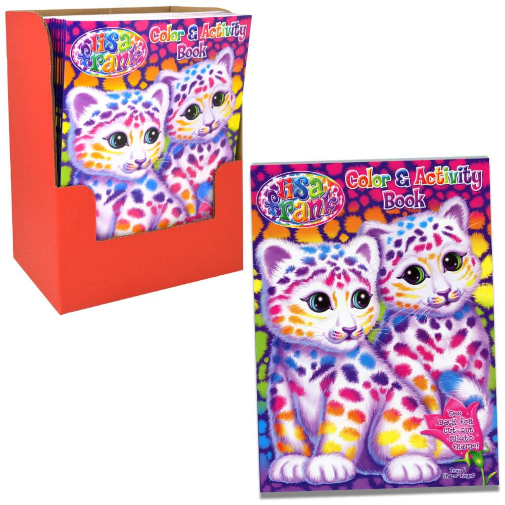 1 PC Lisa Frank 64 pg Coloring Book in PDQ- STYLE MAY VARY - Walmart.com
