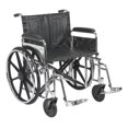 Drive Medical Sentra Extra Heavy Duty Wheelchair, Detachable Full Arms ...
