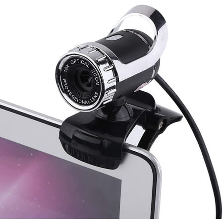 Clip-On Webcam Web Camera, USB 2.0 12M Pixels PC Video Camera, HD 360 ...