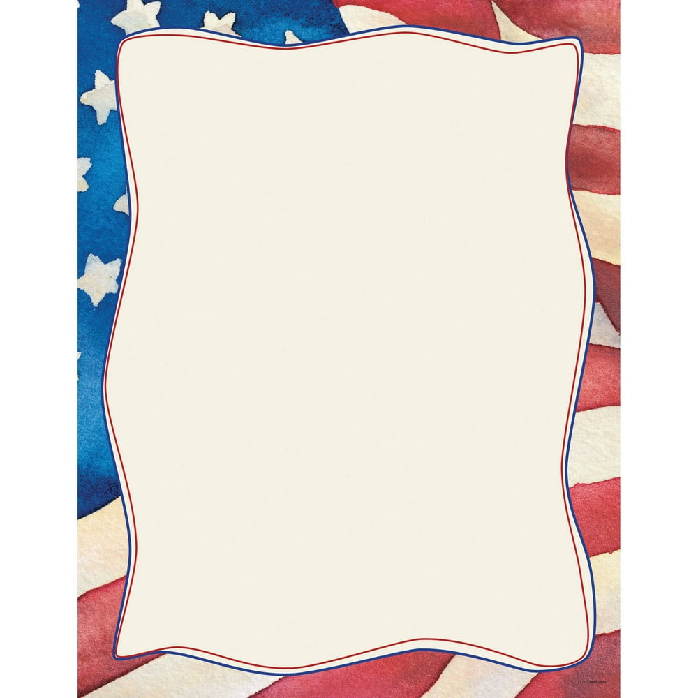 Great Papers! Patriotic Letterhead, 80ct - Walmart.com - Walmart.com