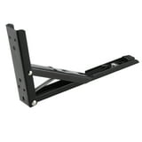 Unique Bargains Folding Bracket 9.57" 243mm Wall Mounted Support ...