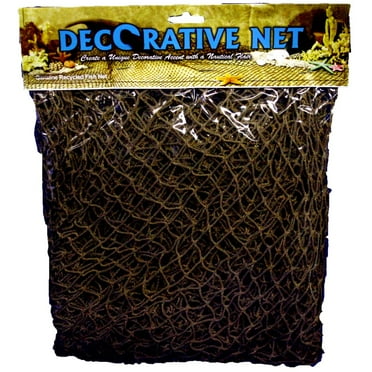 Nautical Decorative Fish Net Pack with Shells and Cork - Walmart.com