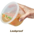 Food Storage Containers with Lids 32 oz Quart Pack of 24 Leak-Proof ...