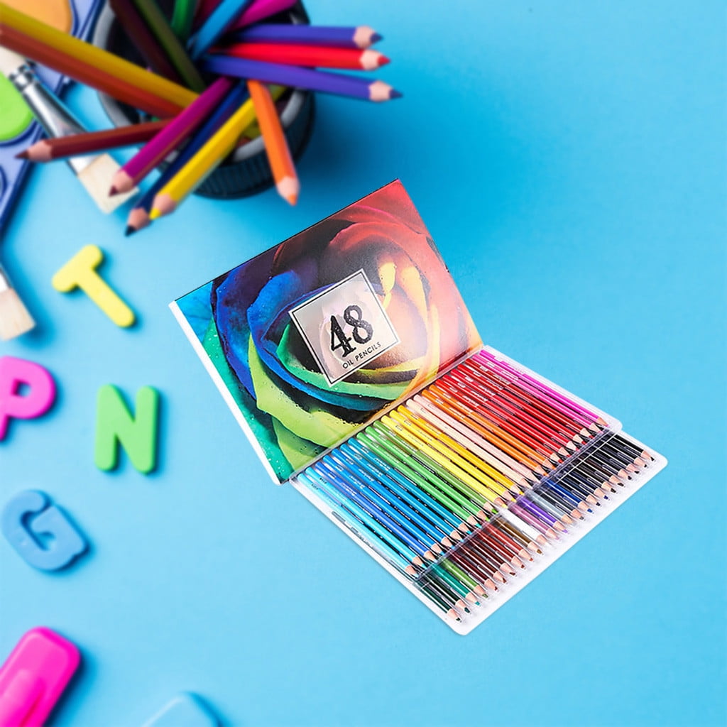 Thsue 48Color Colored Pencils Set Brush Art Graffiti Pen Oily Colored ...