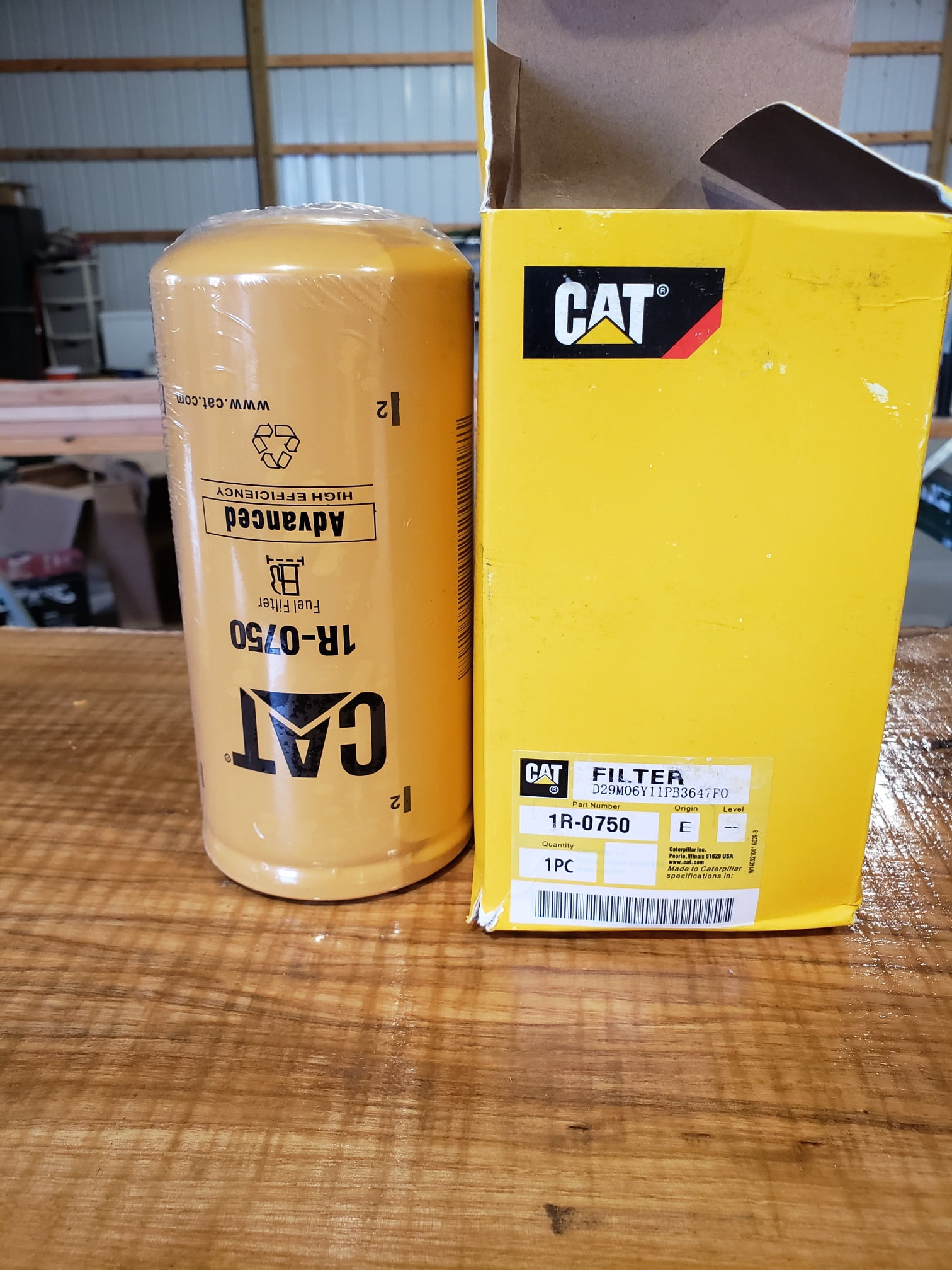 Caterpillar 1R0750 Fuel Filter (Advanced High Efficiency) - Walmart.com